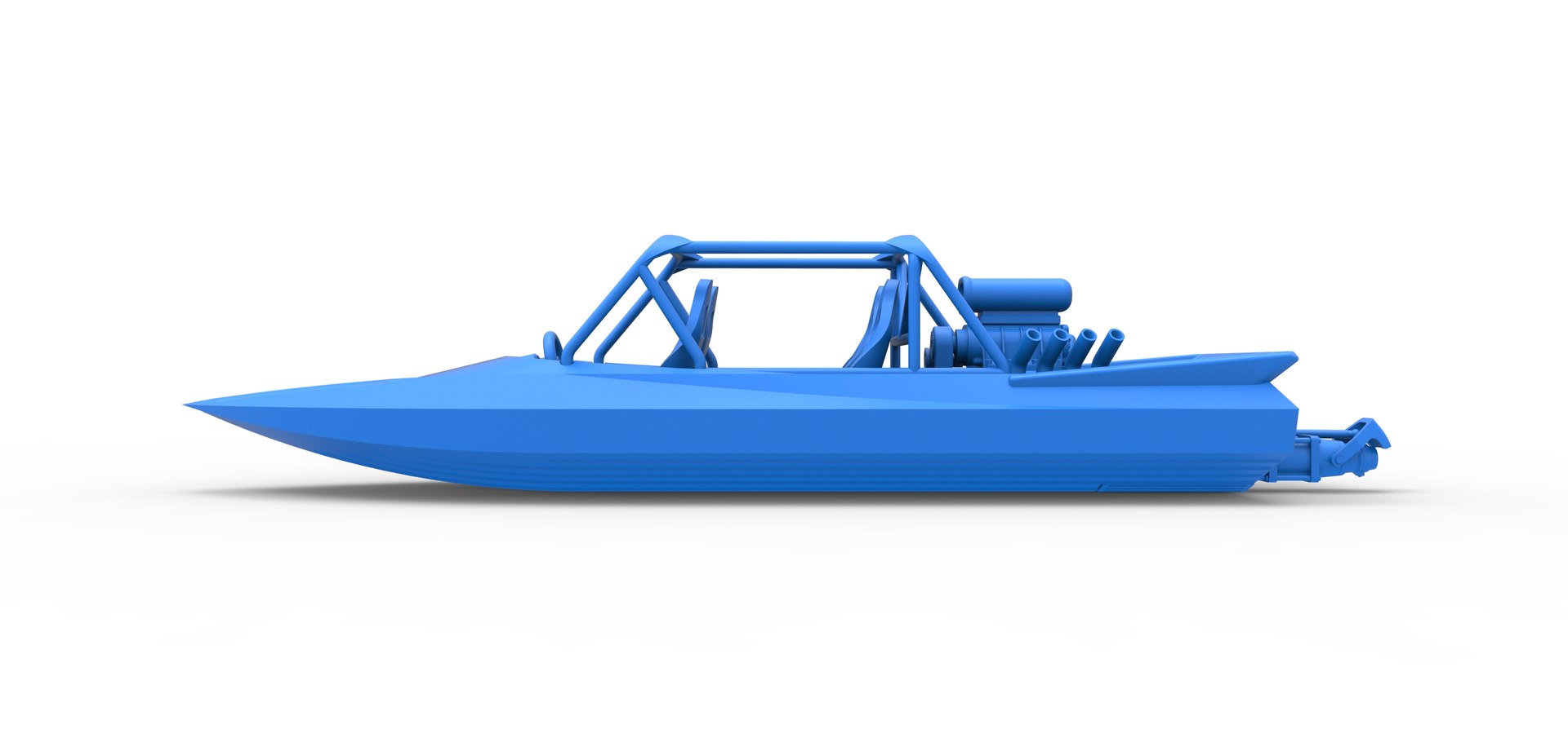3D Diecast Quad Jet Sprint Boat Scale 1 To 25 Model - TurboSquid 2210729