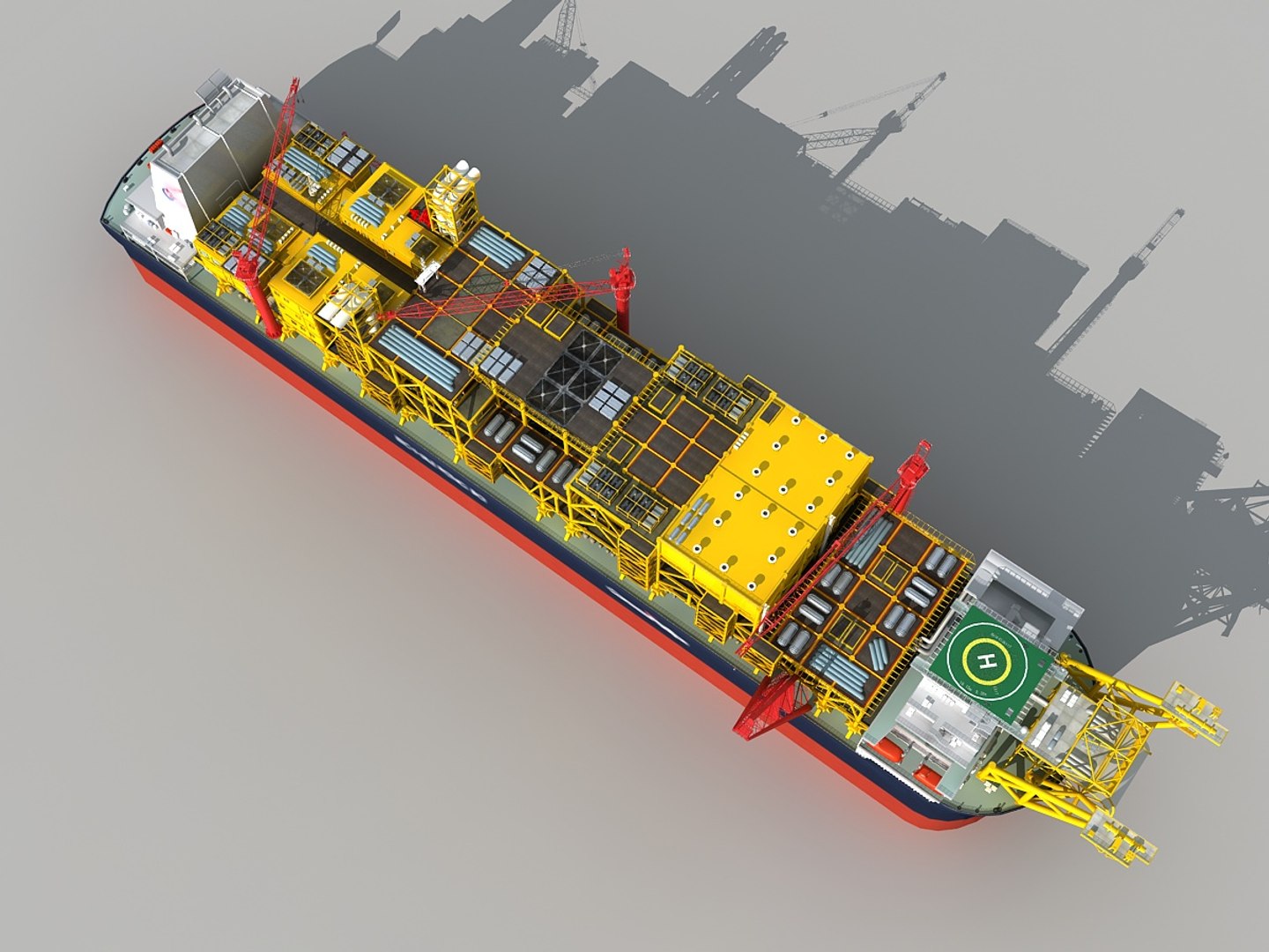 Fpso Factory Oil Ship 3D Model - TurboSquid 1343783