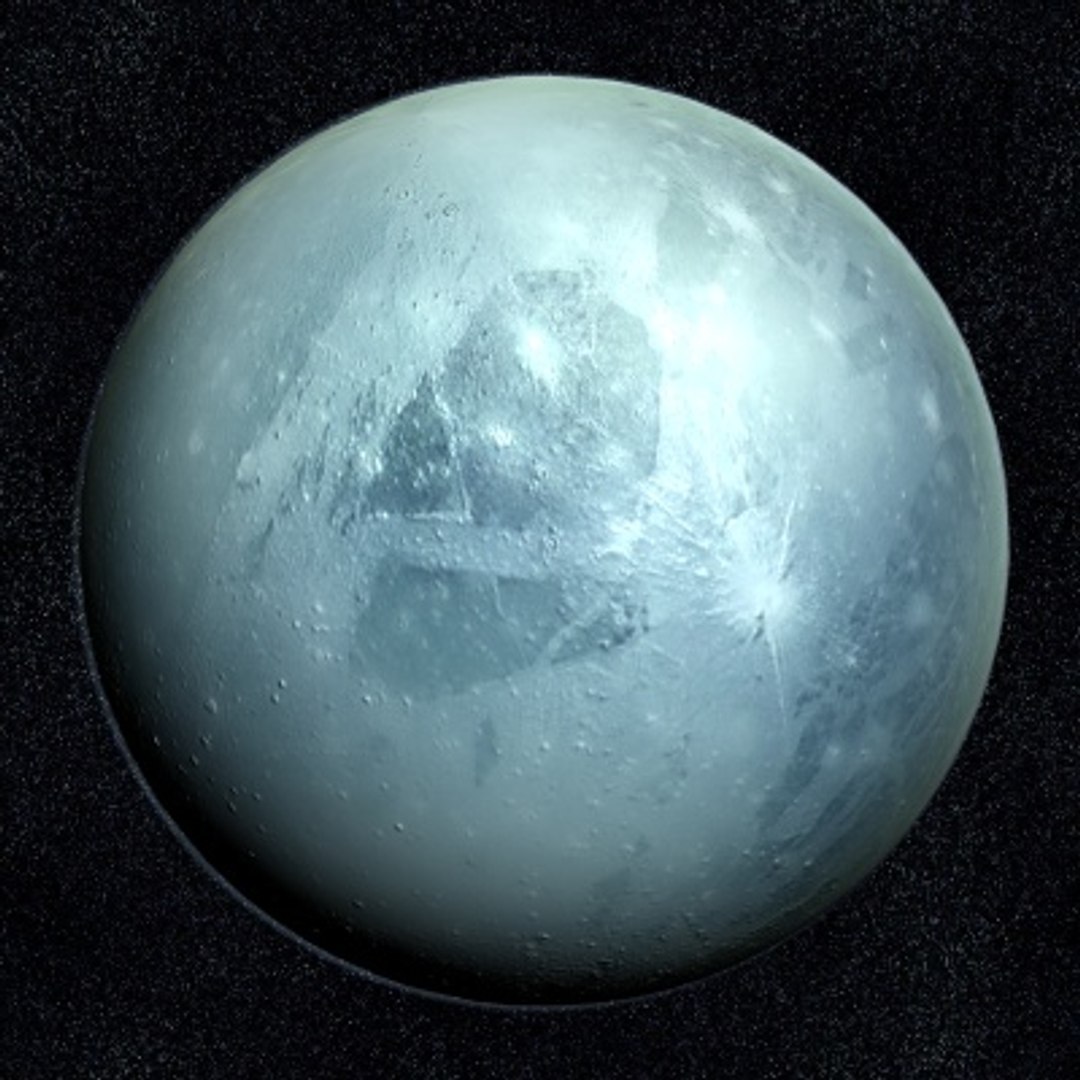 pluto planet 3d model