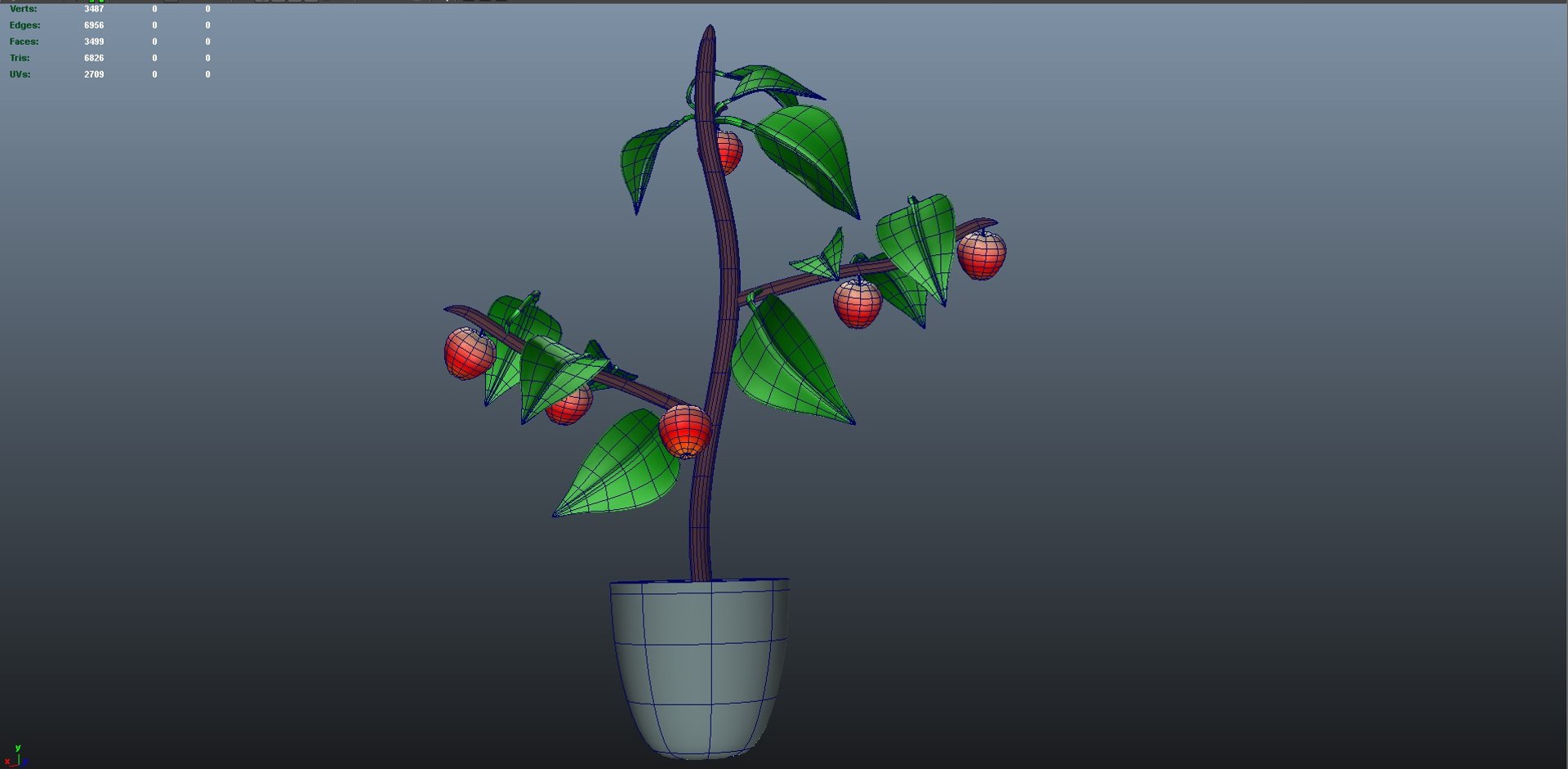 3D Apple Plant - TurboSquid 2400543