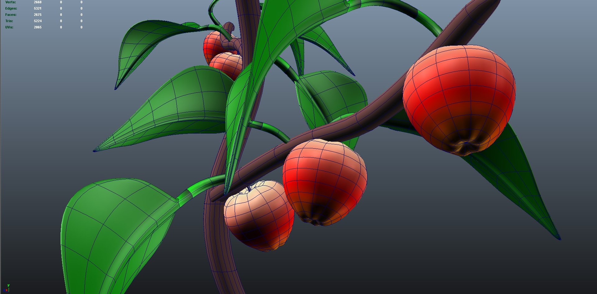 3D Apple Plant - TurboSquid 2400543