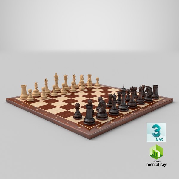 3D chess set wood model - TurboSquid 1676658