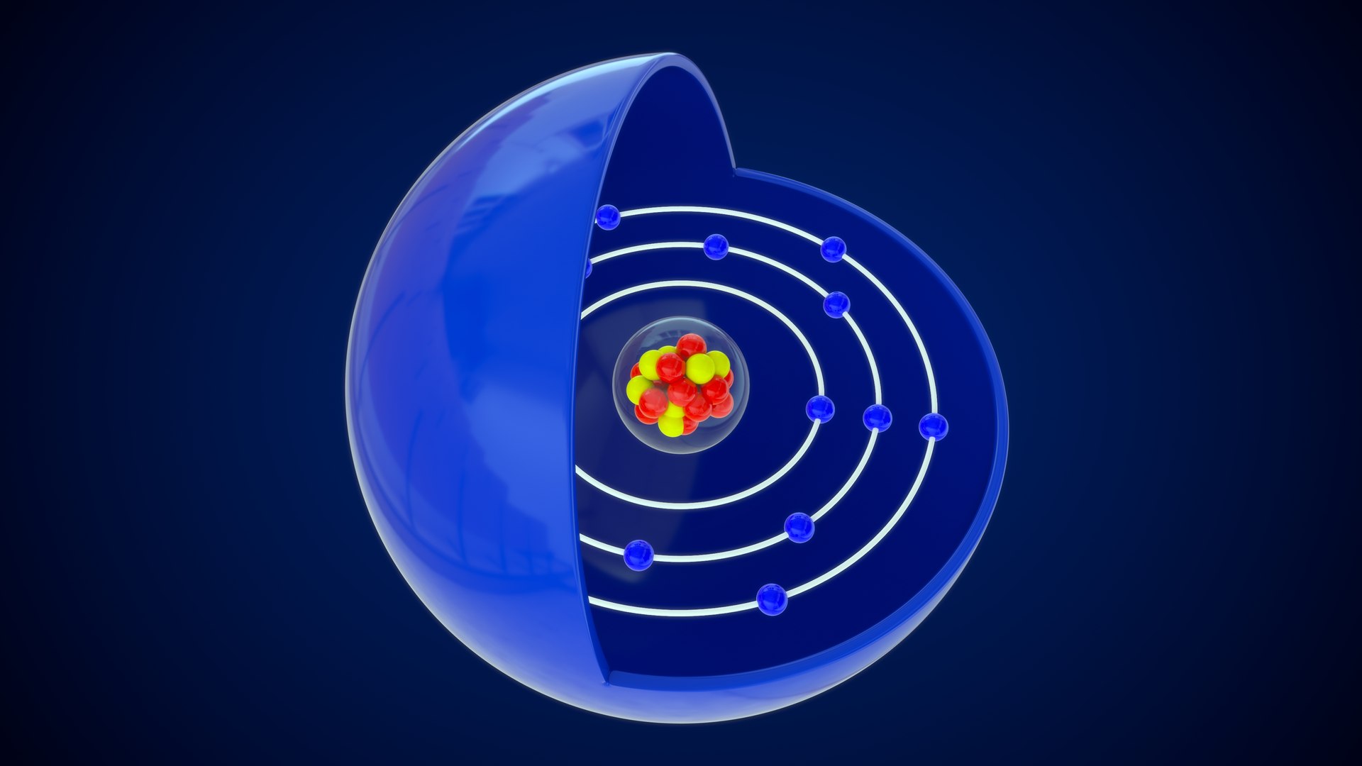 3D Sulfur Atom Model - TurboSquid 2132385