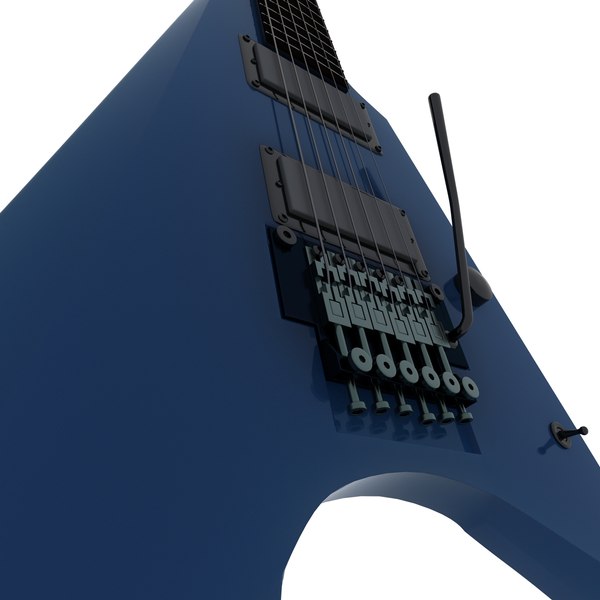 modelo 3d Blue Flying V Guitar - TurboSquid 1906411