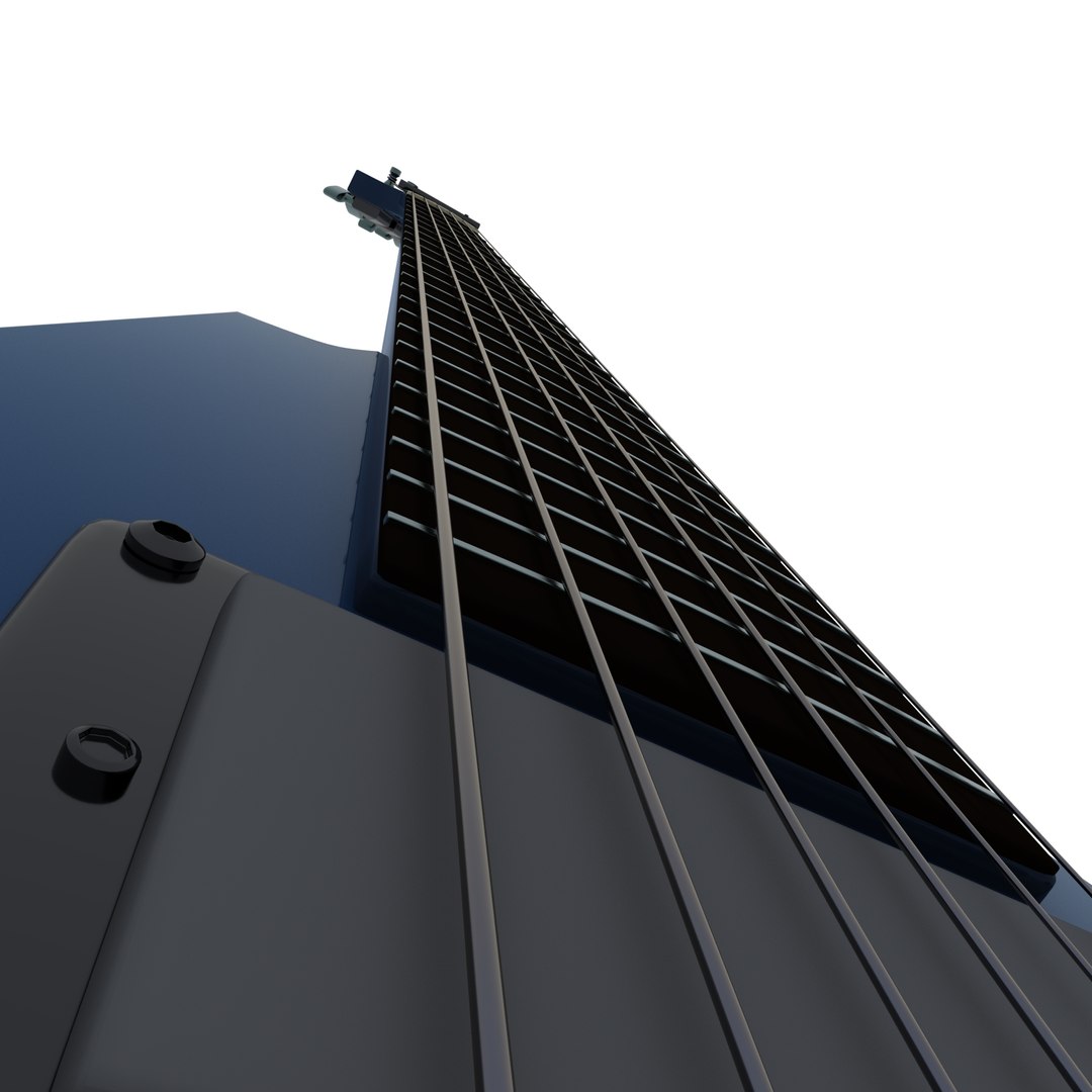 3D Model Blue Flying V Guitar - TurboSquid 1906411