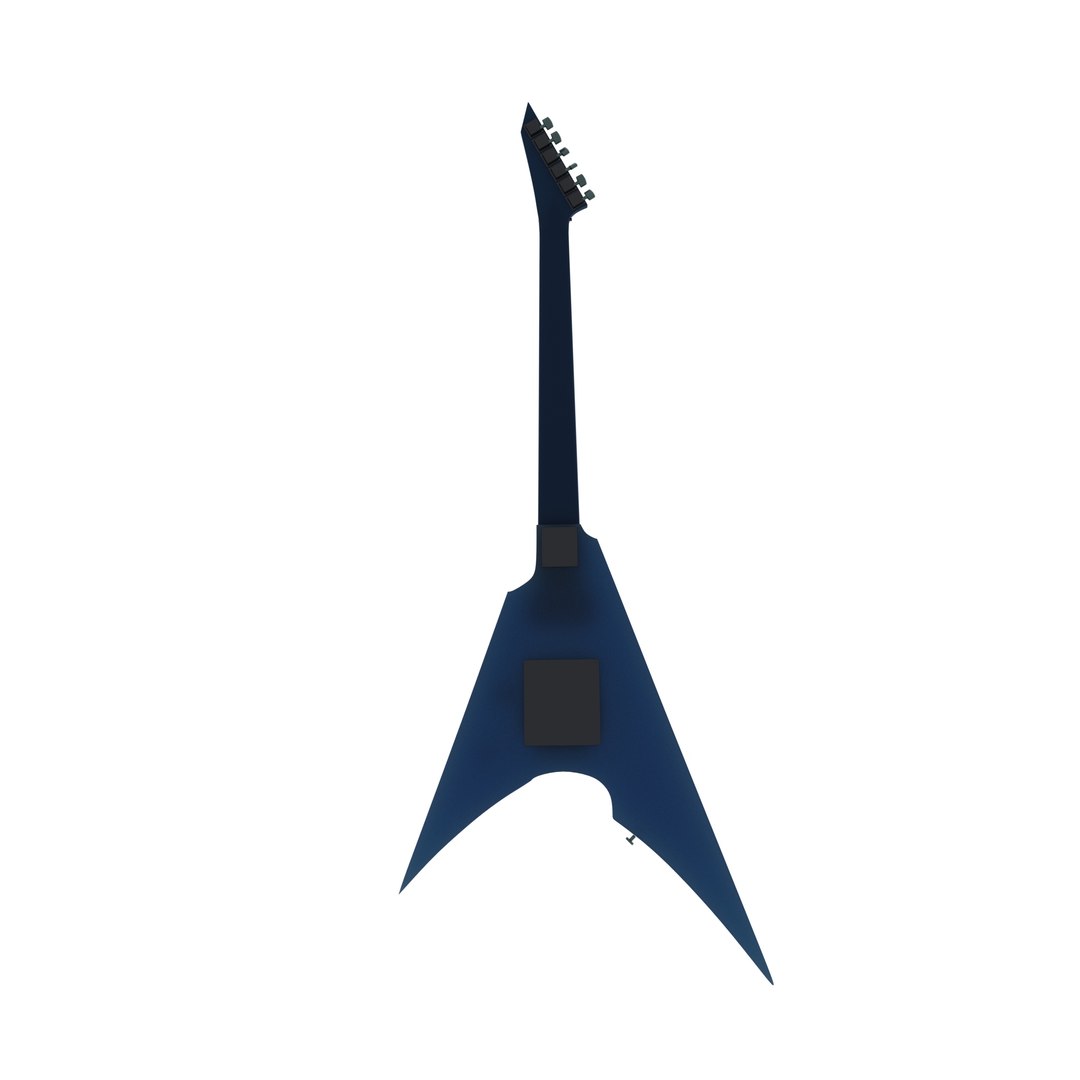 3D Model Blue Flying V Guitar - TurboSquid 1906411