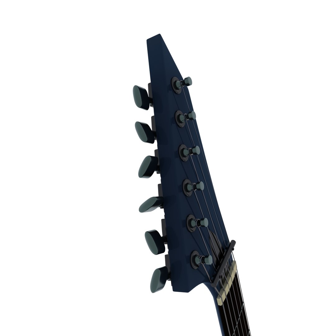 3D Model Blue Flying V Guitar - TurboSquid 1906411