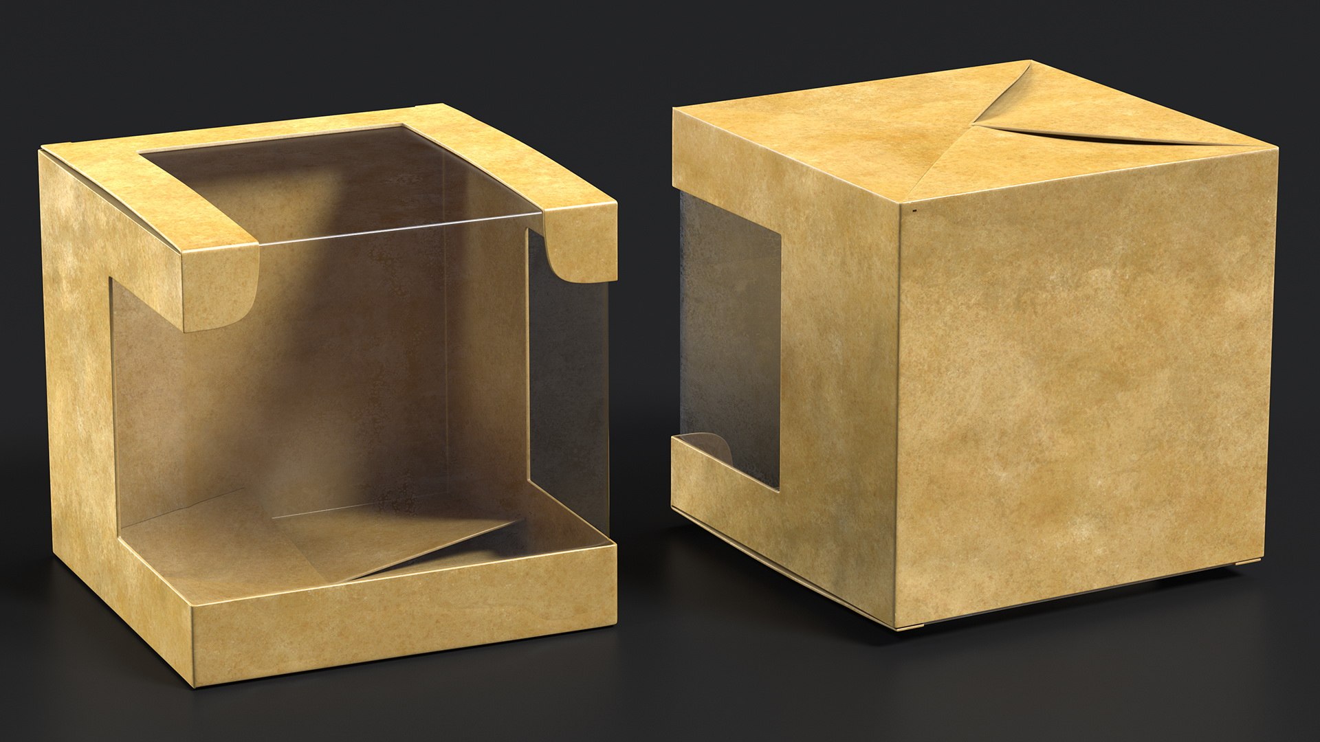 3D Carton Packages For Cupcake Collection - TurboSquid 2005655