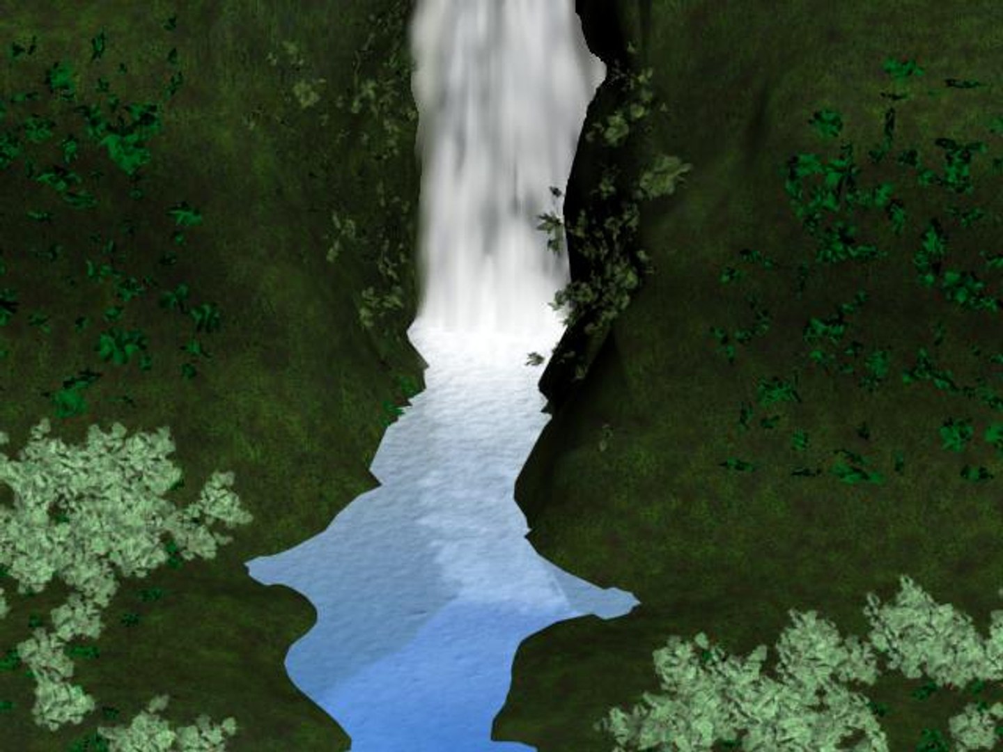 Water Waterfall 3d Model