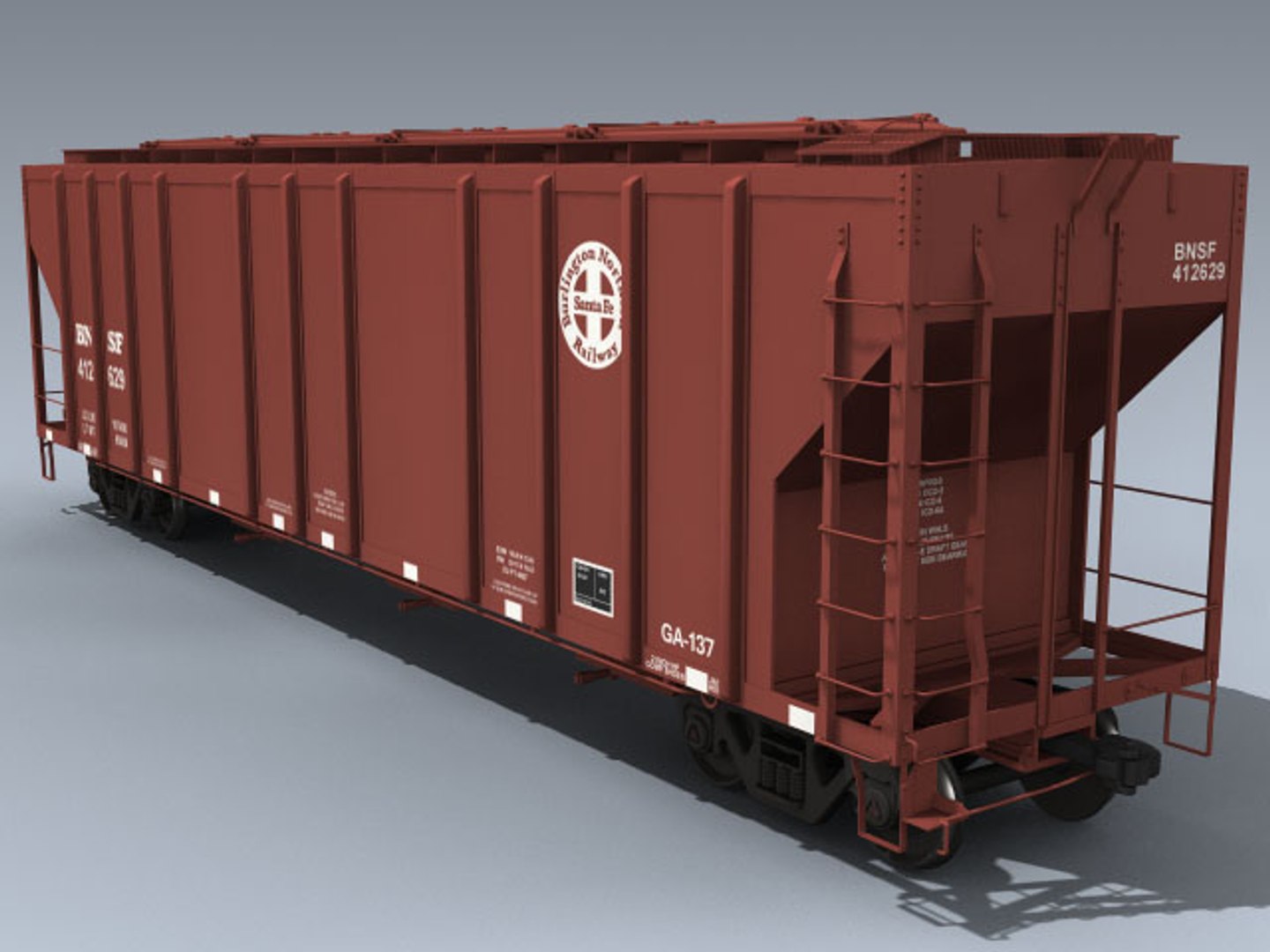 3d Pullman 4427 Covered Hopper
