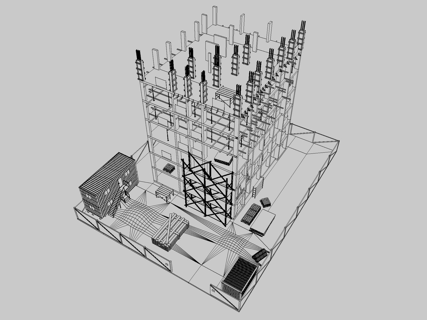 3D Construction Scene - TurboSquid 2130151