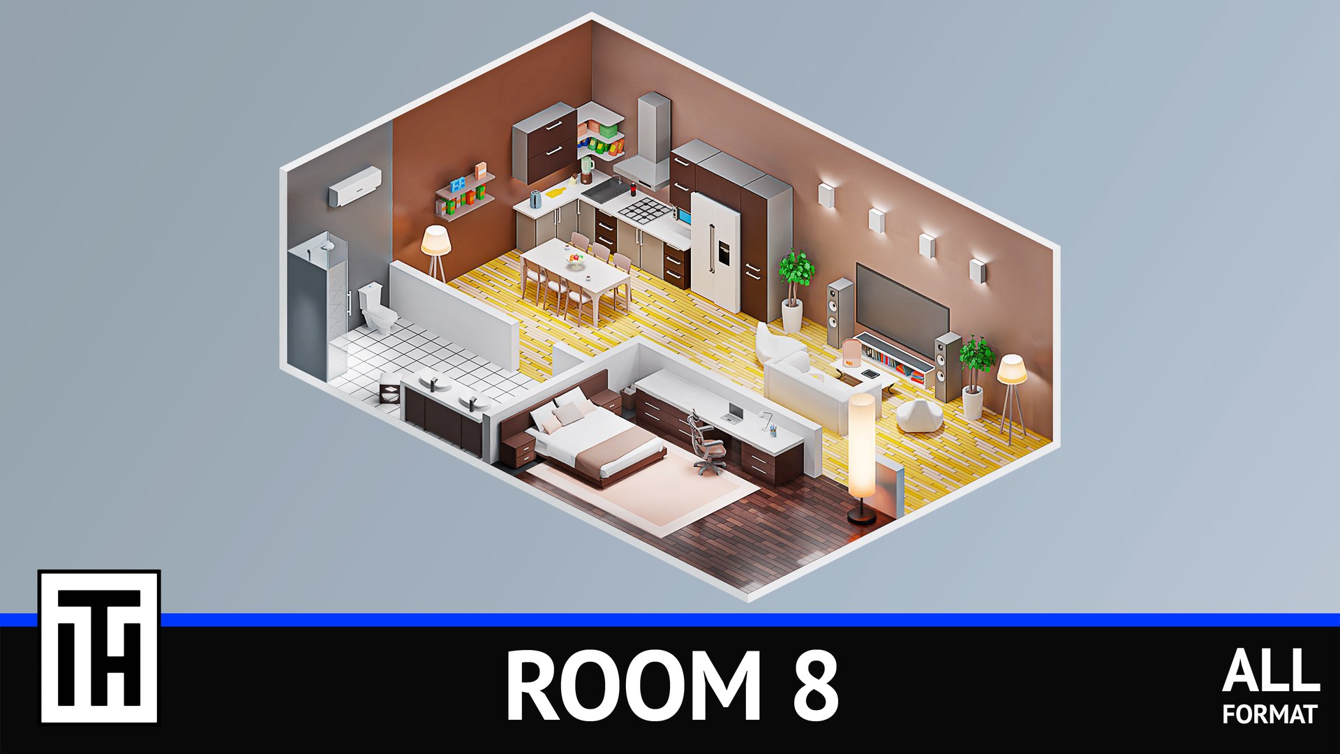 Room 8 3D Model - TurboSquid 2137635