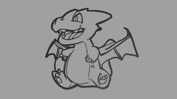 how to draw chibi charizard