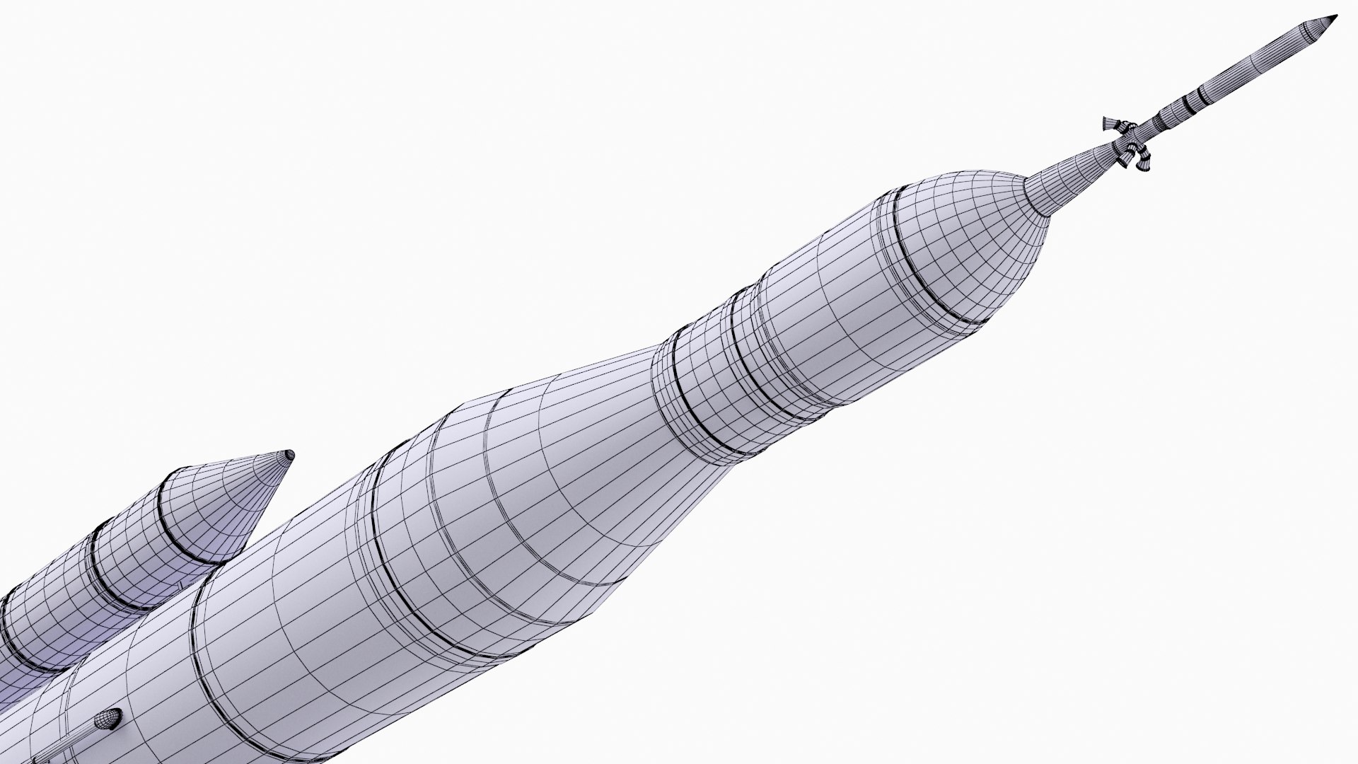 SLS Block 1 On Launcher Base 3D Model - TurboSquid 2281176