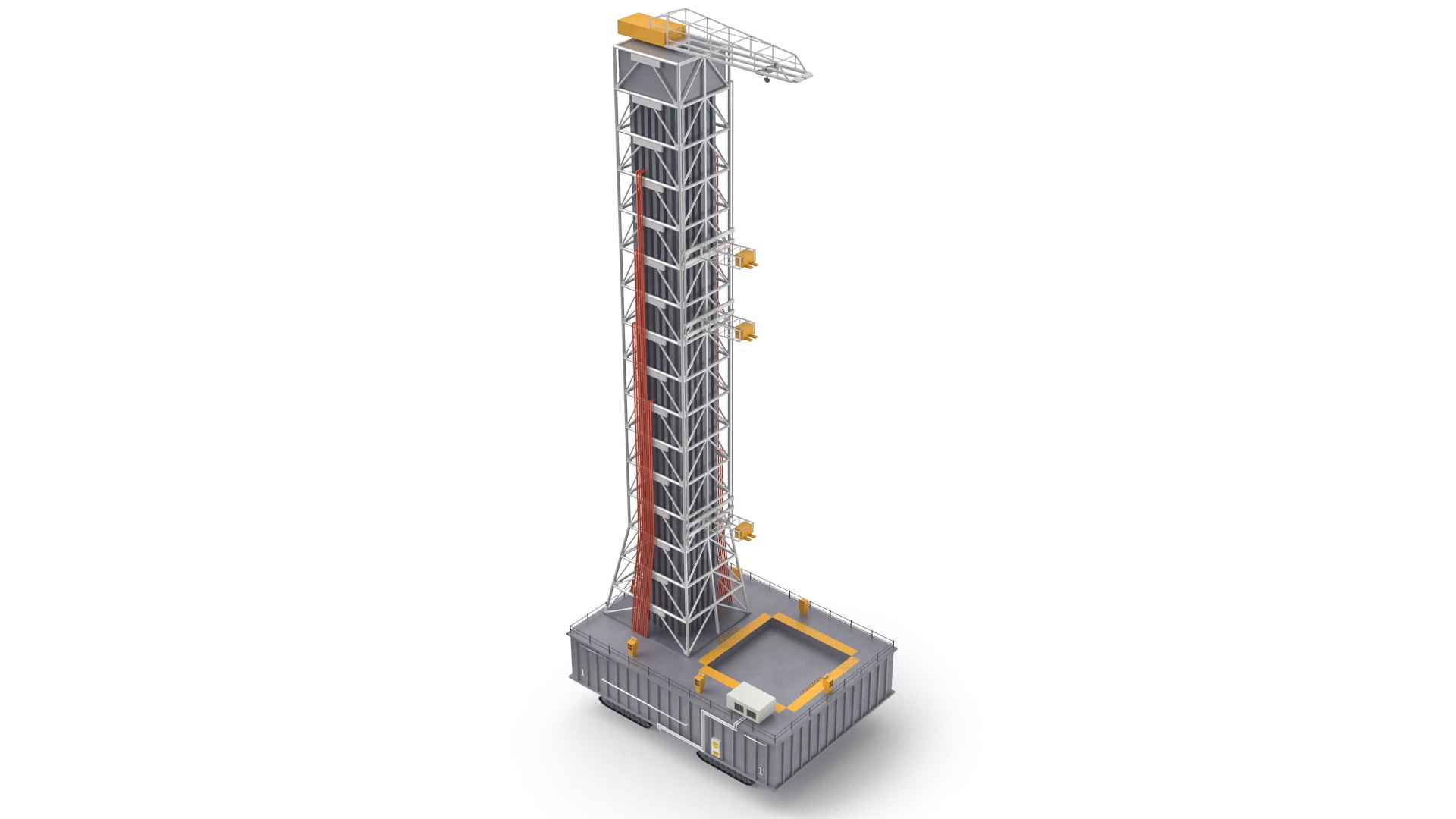 SLS Block 1 On Launcher Base 3D Model - TurboSquid 2281176