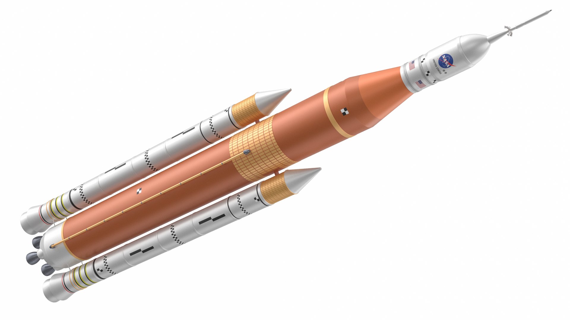 SLS Block 1 On Launcher Base 3D Model - TurboSquid 2281176