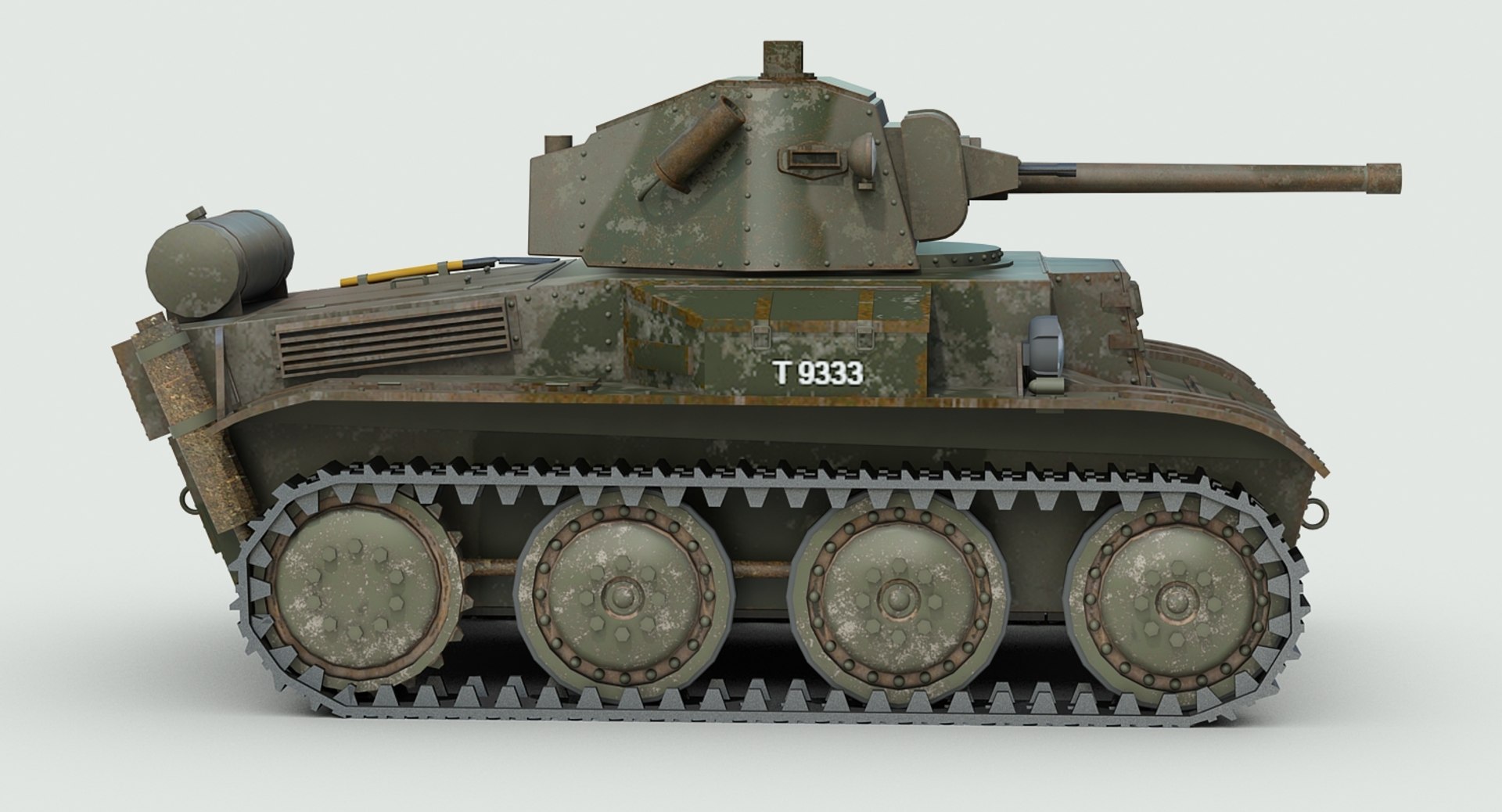 Ww2 17 Tetrarch Light Tank 3ds