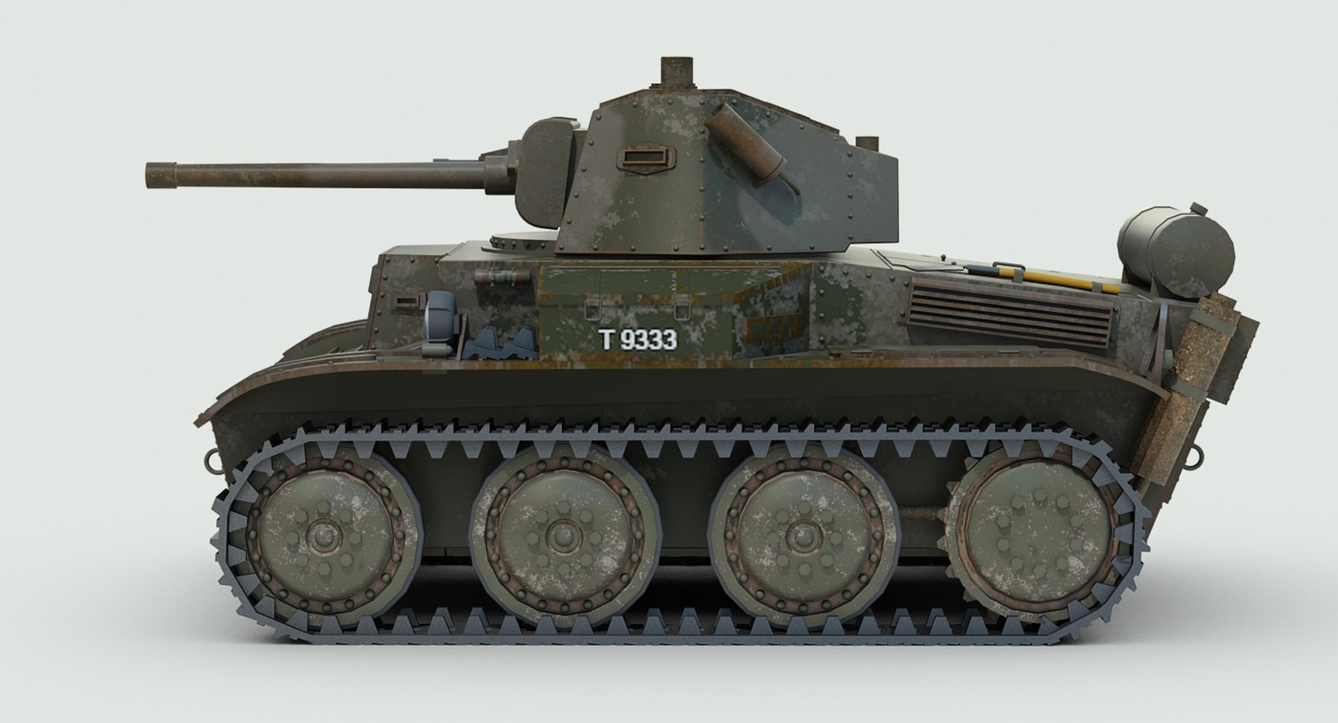 Ww2 17 Tetrarch Light Tank 3ds