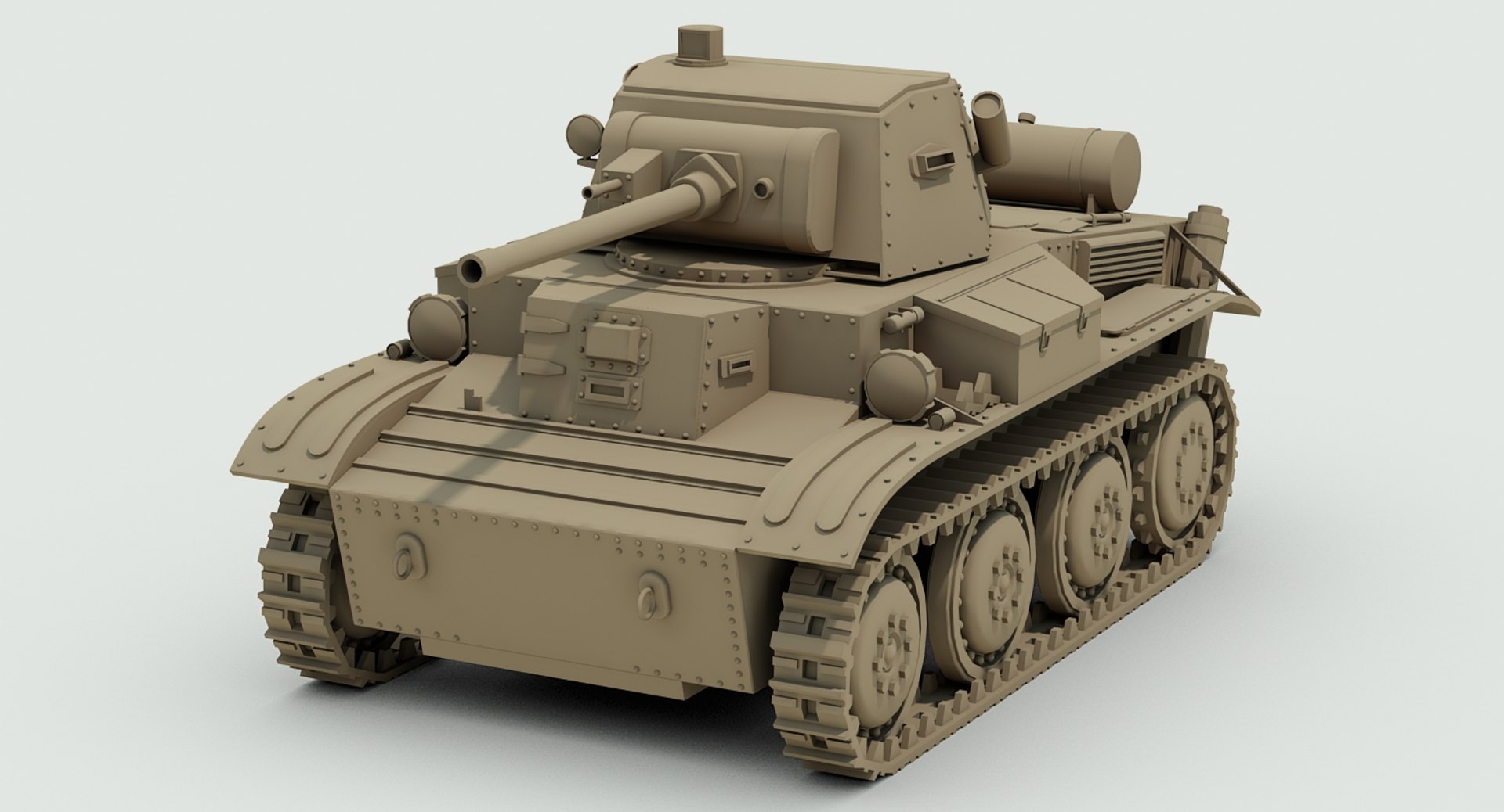 Ww2 17 Tetrarch Light Tank 3ds