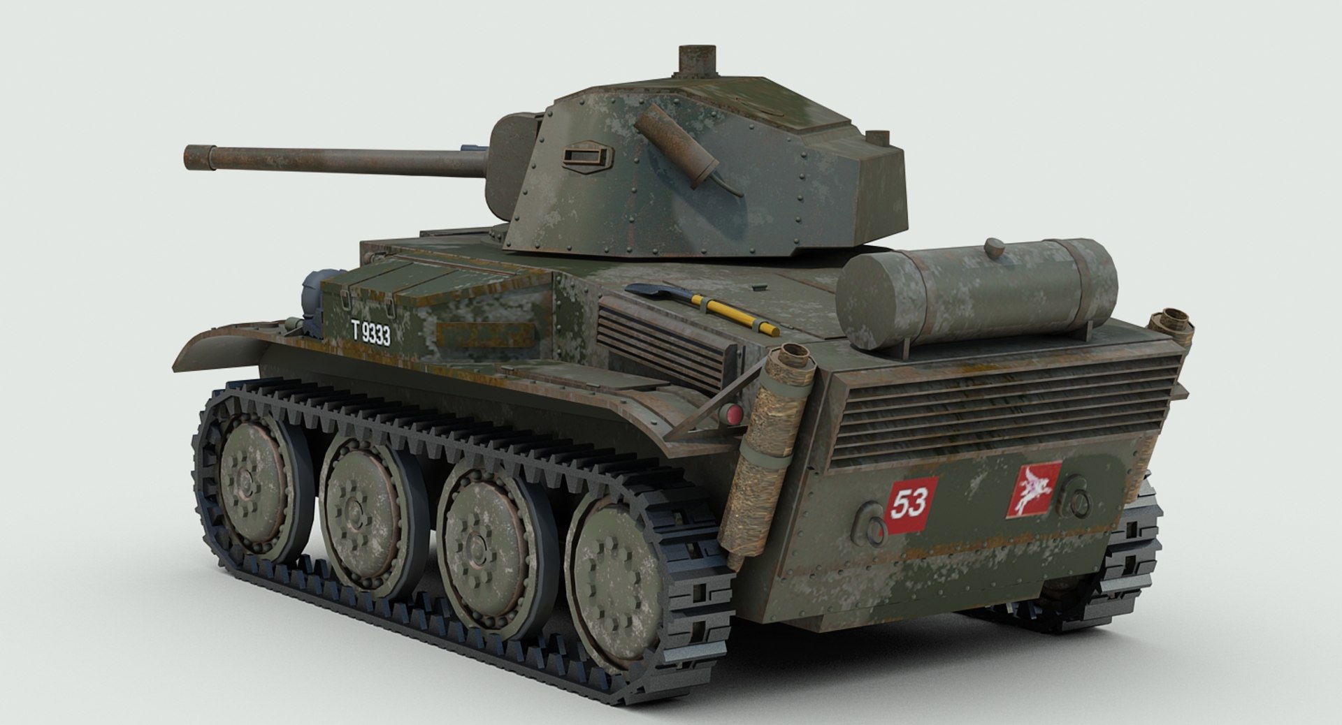 Ww2 17 Tetrarch Light Tank 3ds