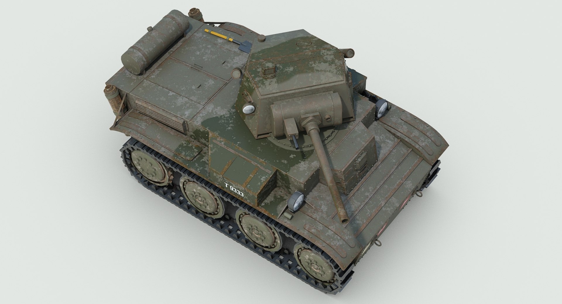 Ww2 17 Tetrarch Light Tank 3ds