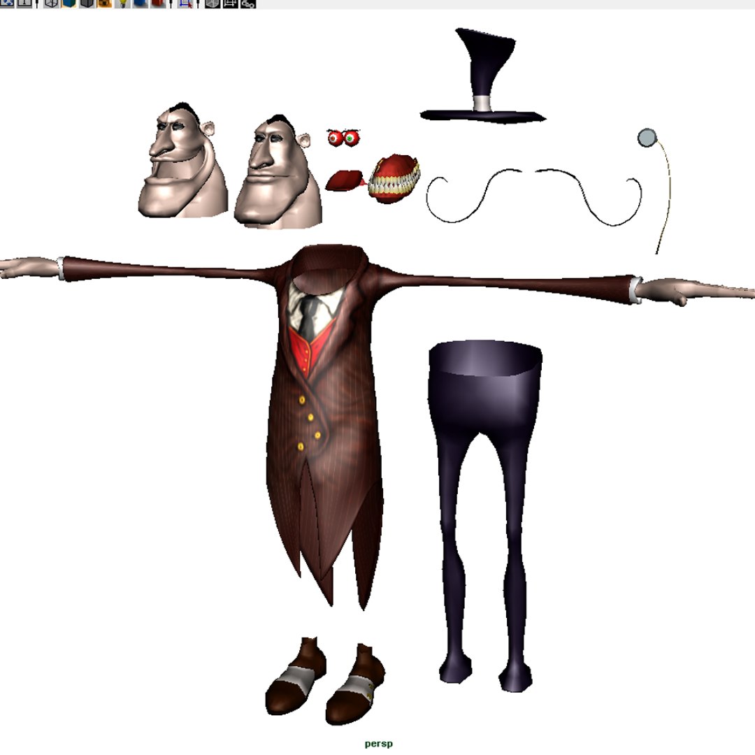 Man Character Evil 3d Model