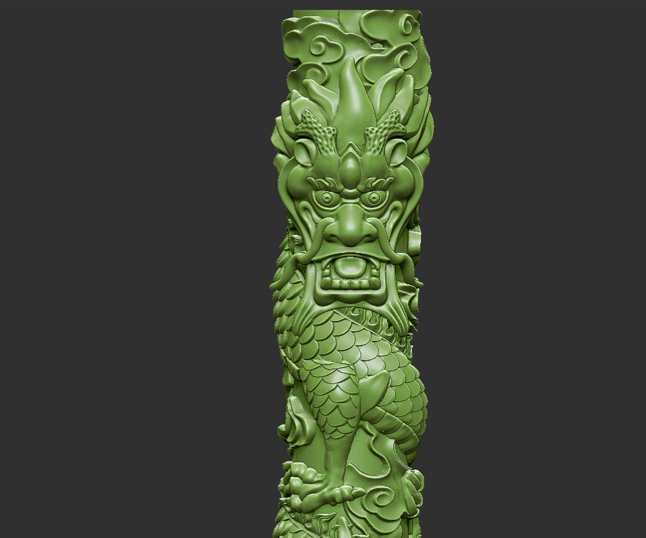 3D Dragon Pillar - TurboSquid 1610498