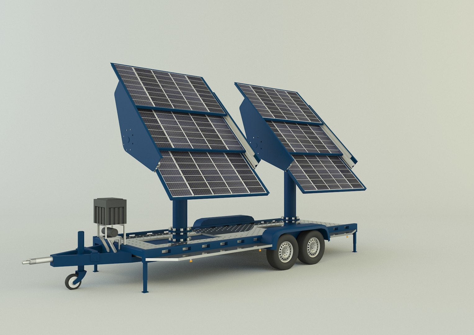 Solar Panel Carrier Model - TurboSquid 2069392