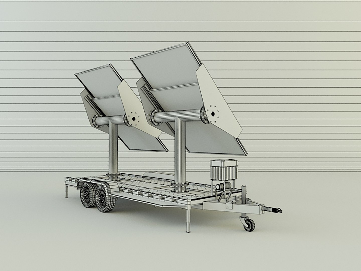 Solar Panel Carrier Model - TurboSquid 2069392