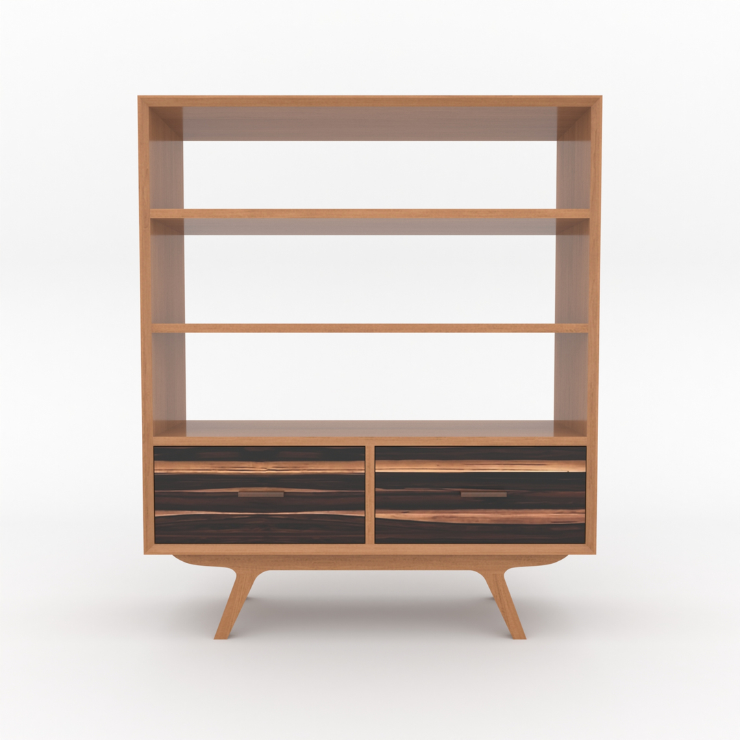 3D Mid-Century Modern Bookshelves 120 Oslo Model - TurboSquid 2427643