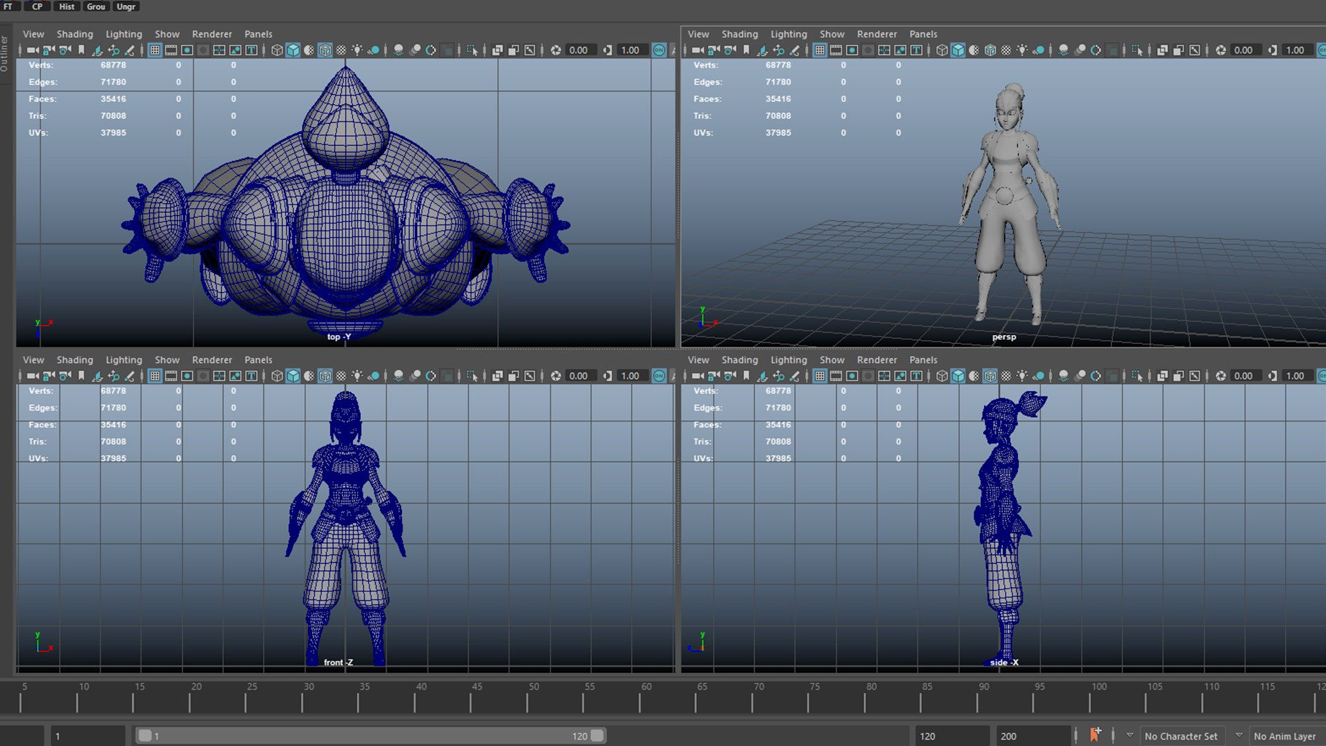 Female Enemy CH 3D Model - TurboSquid 1930558