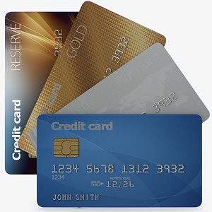 Credit Debit Cards model - TurboSquid 1899807