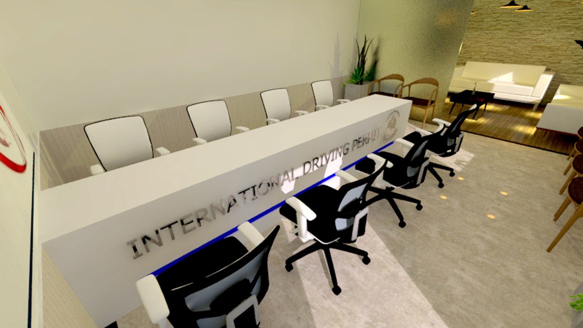 Driving License Office Model - TurboSquid 2152667