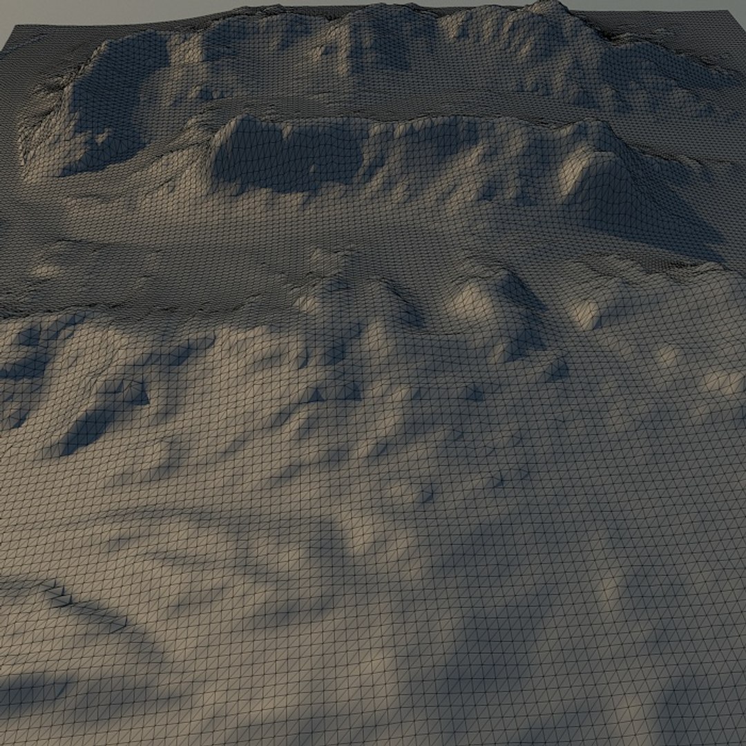 3d Terrain Maps Model