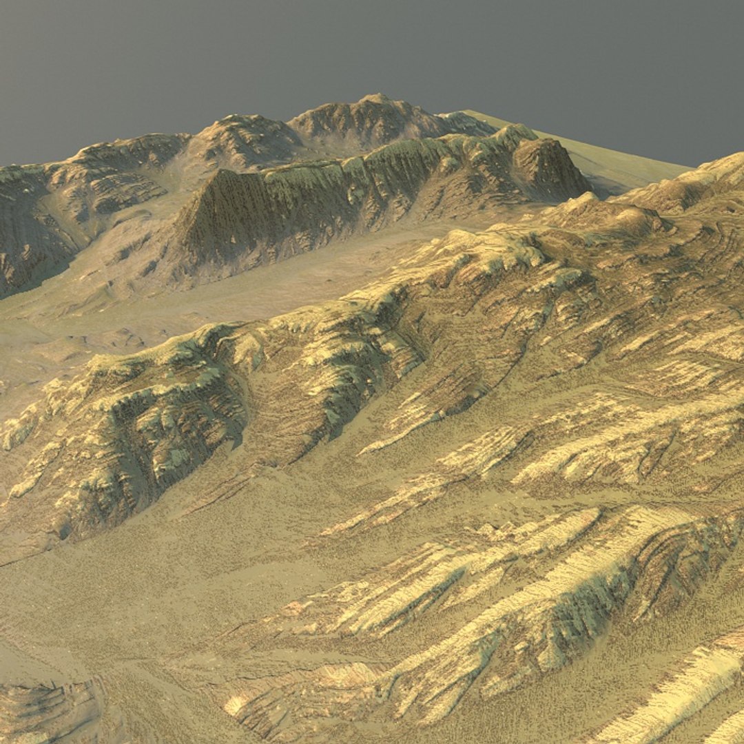 3d Terrain Maps Model