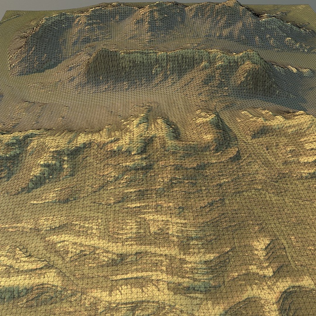 3d Terrain Maps Model