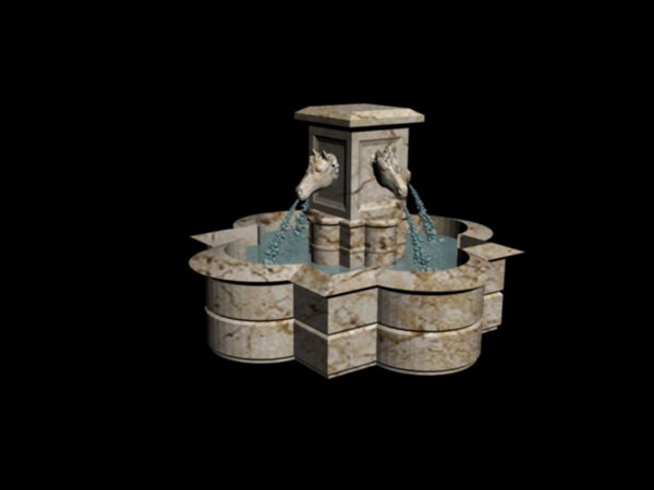 3d model of fountain