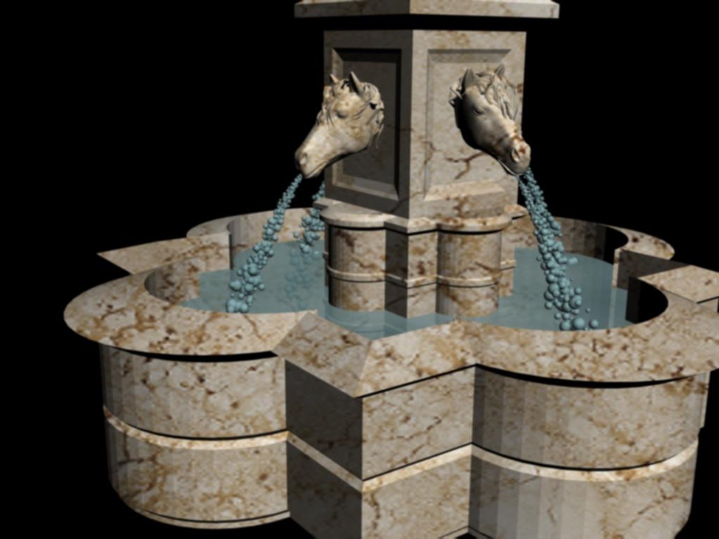 3d Model Of Fountain