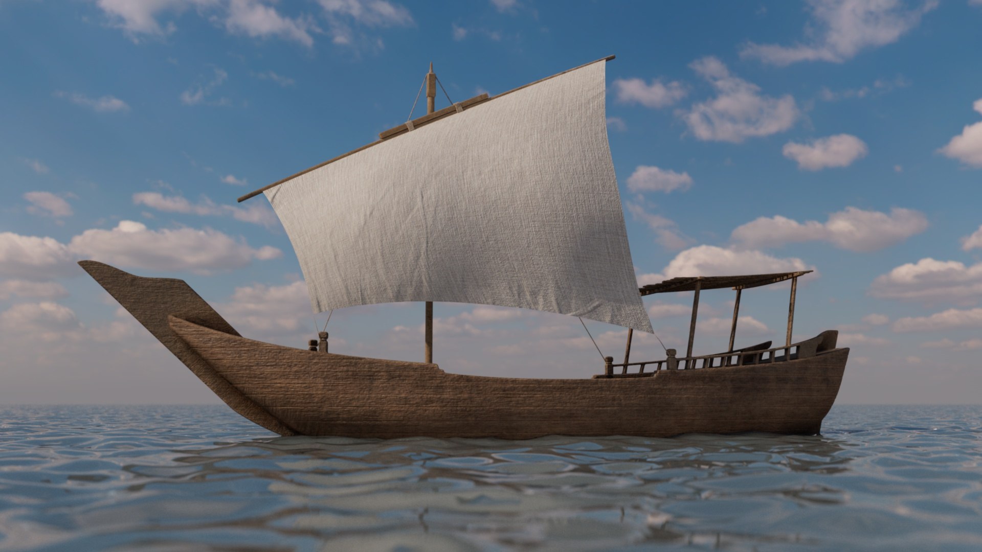 Arabic Wooden Boat 3D Model - TurboSquid 2172234