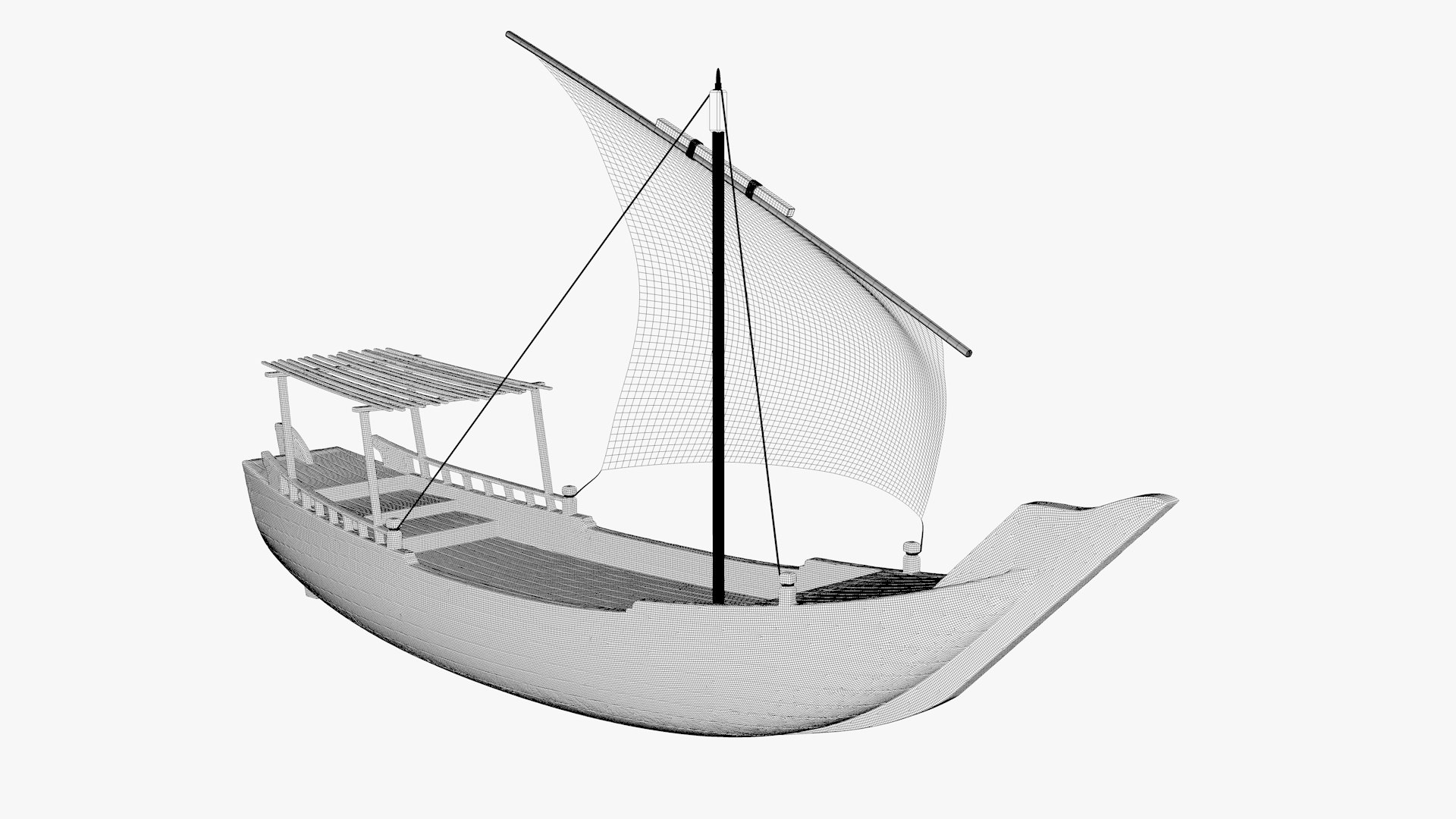 Arabic Wooden Boat 3D Model - TurboSquid 2172234