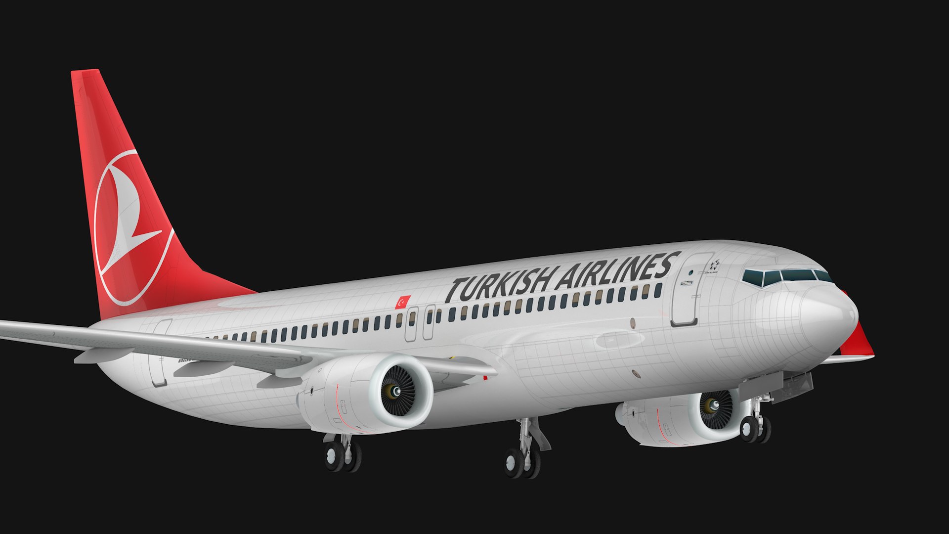 Boeing 737-800 Turkish Airlines 3D Model - TurboSquid 2021784