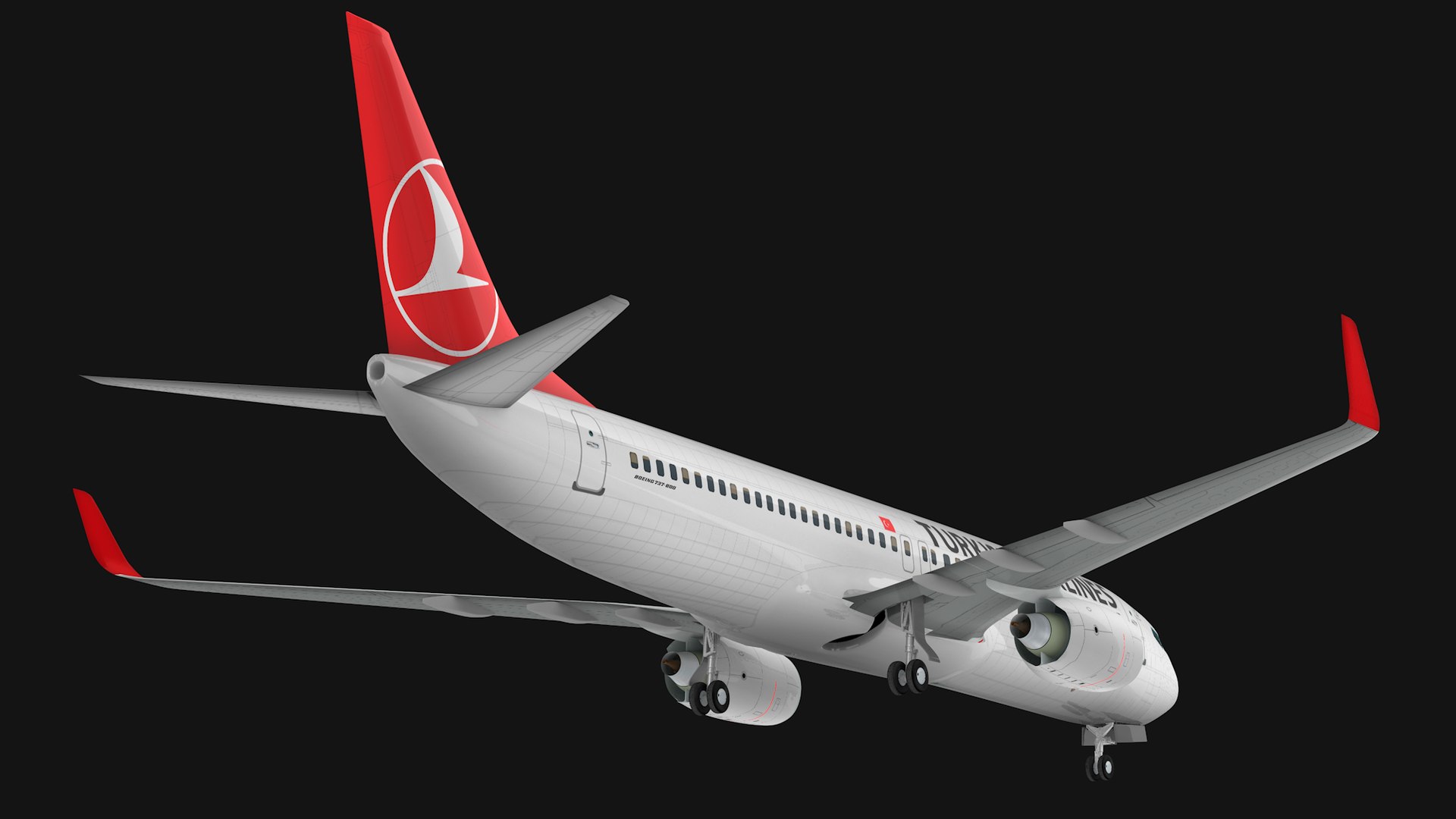 Boeing 737-800 Turkish Airlines 3D Model - TurboSquid 2021784