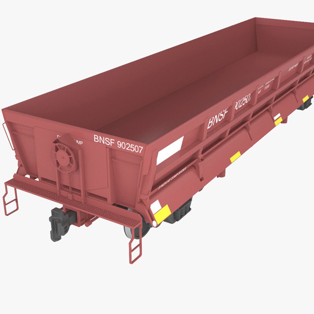 3D Railroad Side Dump Wagon - TurboSquid 1788395