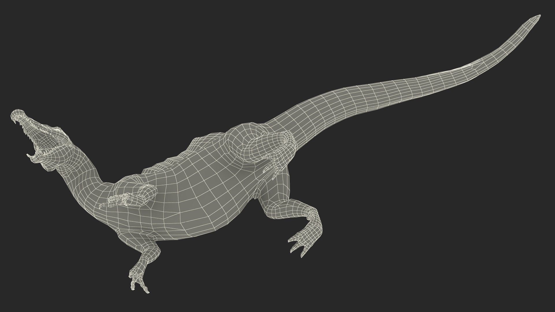 Jurassic Reptile Spinosaurus Green Roaring Pose 3D - TurboSquid 2270185