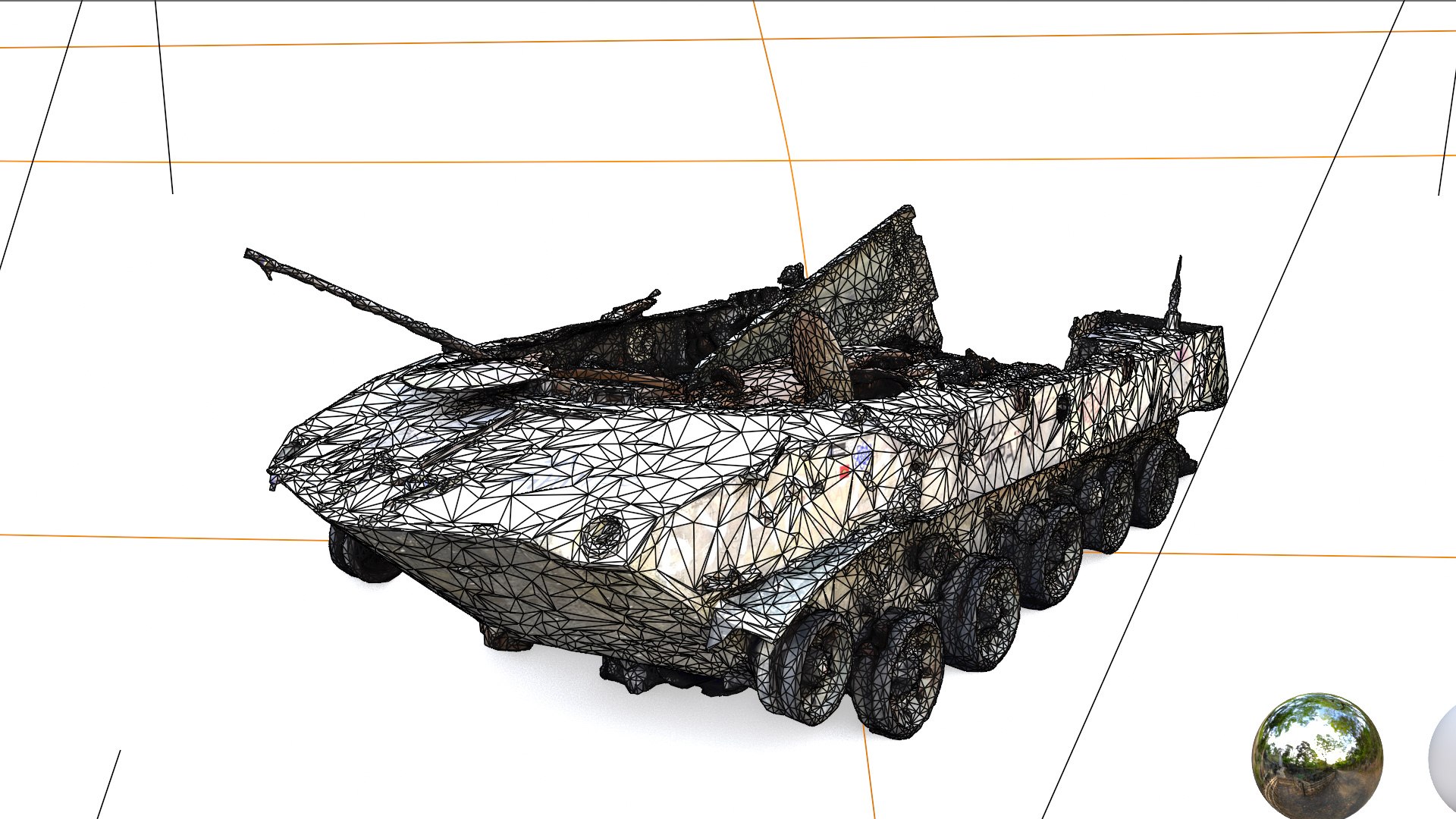 Destroyed BMD-2 Soviet Airborne Infantry Fighting Vehicle 3D Model ...
