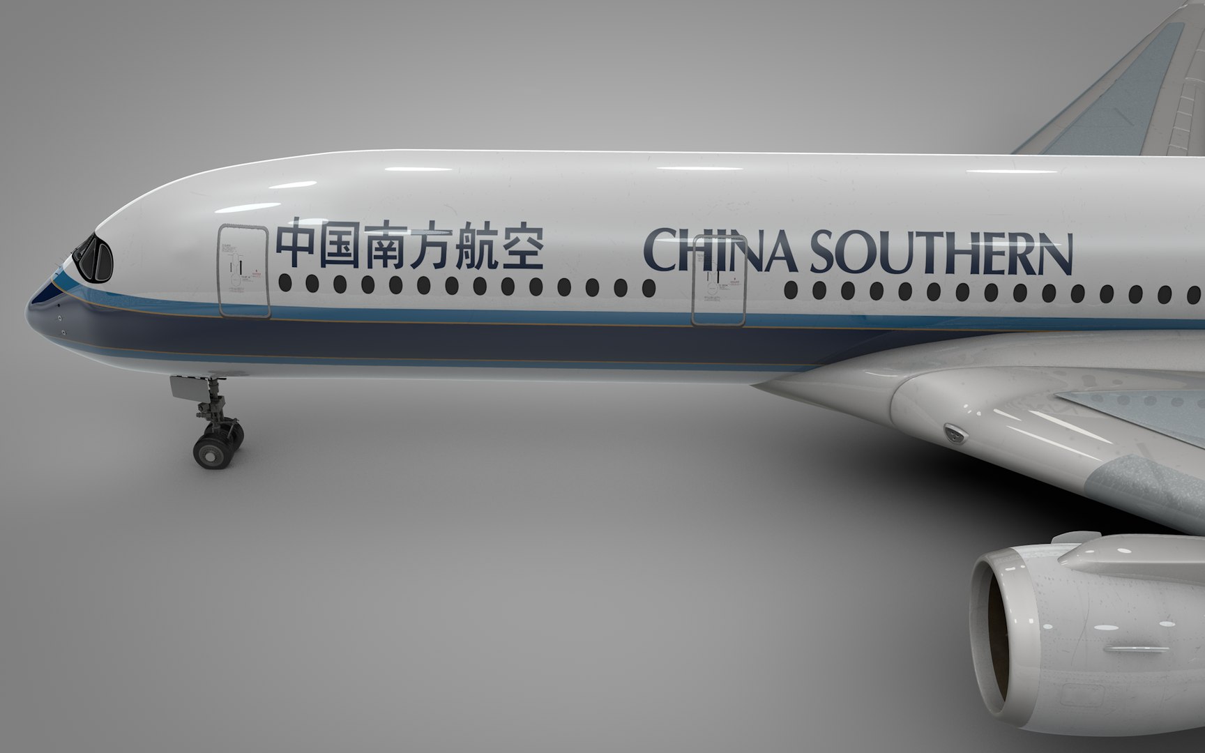 3D a350-900 china southern airlines model - TurboSquid 1652158