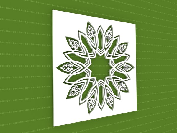 Mandala cnc 3D - TurboSquid 1454877