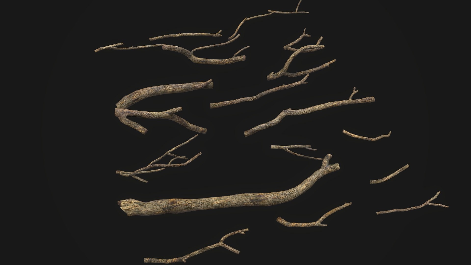 Twig V1 PBR Model - TurboSquid 2298007