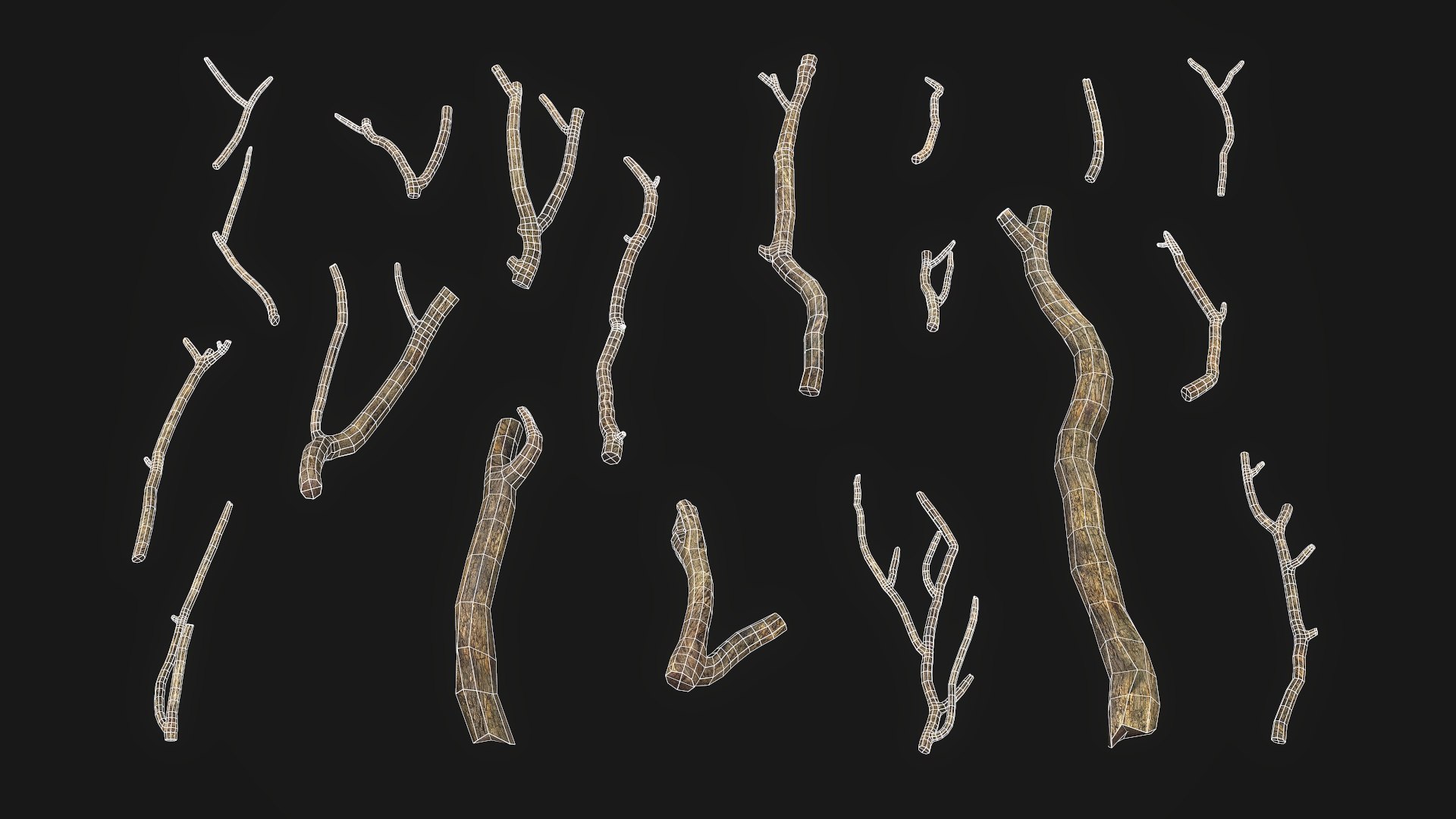 Twig V1 PBR Model - TurboSquid 2298007