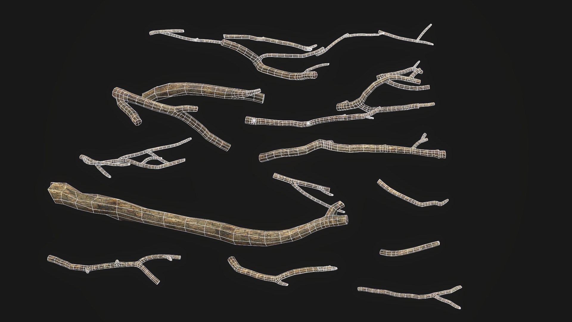 Twig V1 PBR Model - TurboSquid 2298007